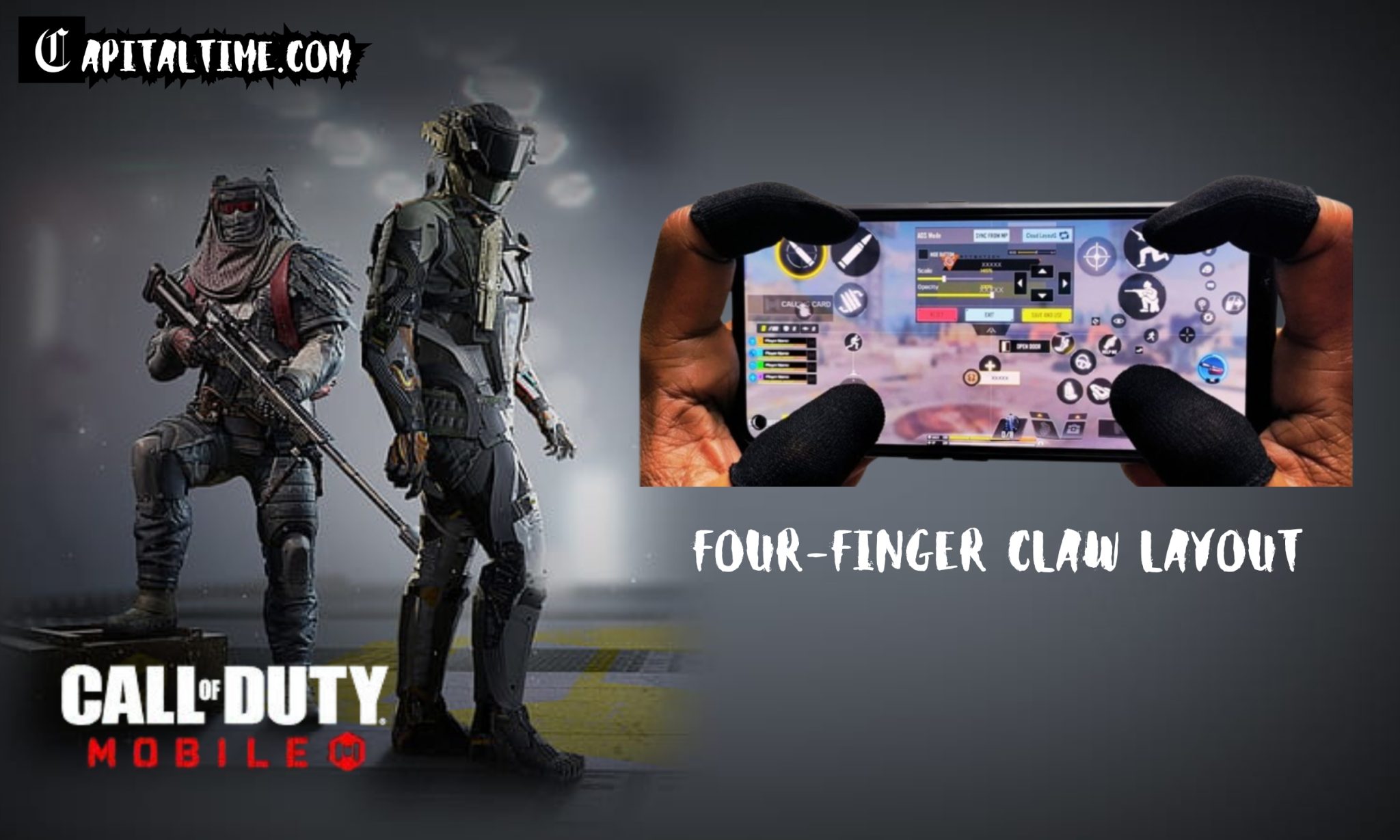 cod mobile control layout best 3 finger 4 finger